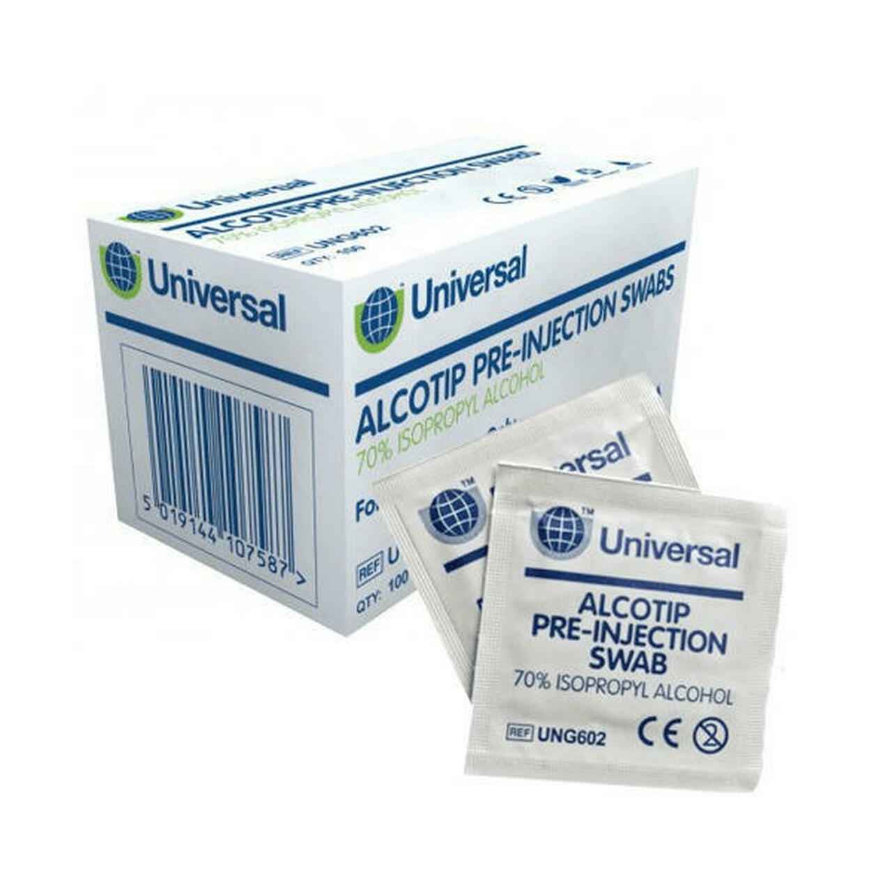 Universal Alcotip Pre–Injection Swabs - Only 99p! - The Vet Store